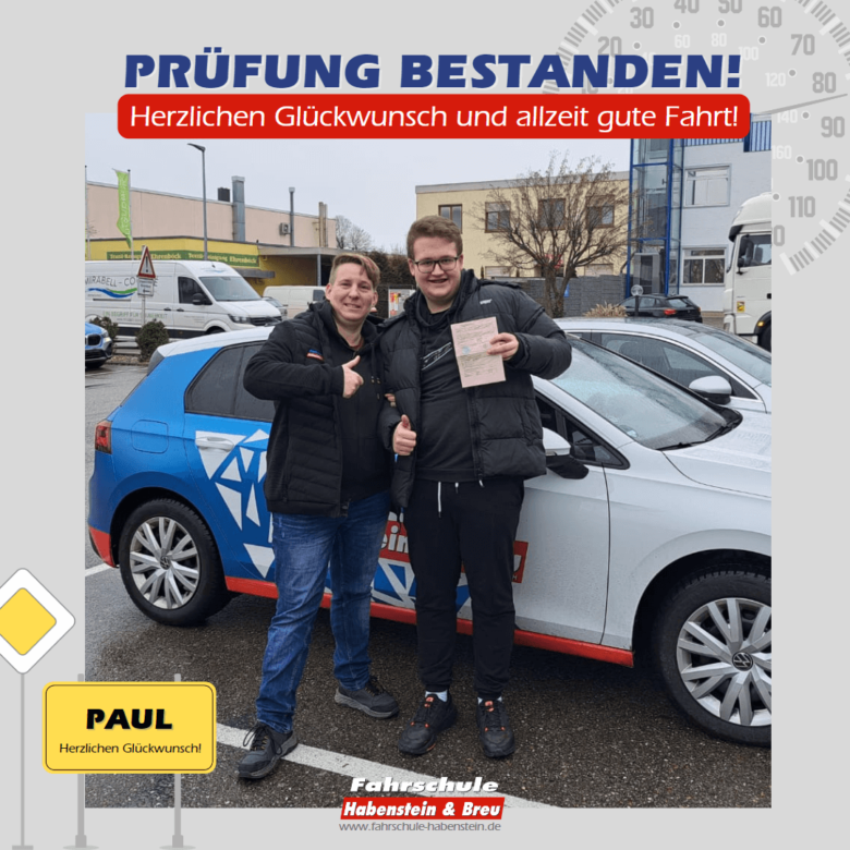 Wir haben bestanden - 2023 - Fahrschule Habenstein und Breu